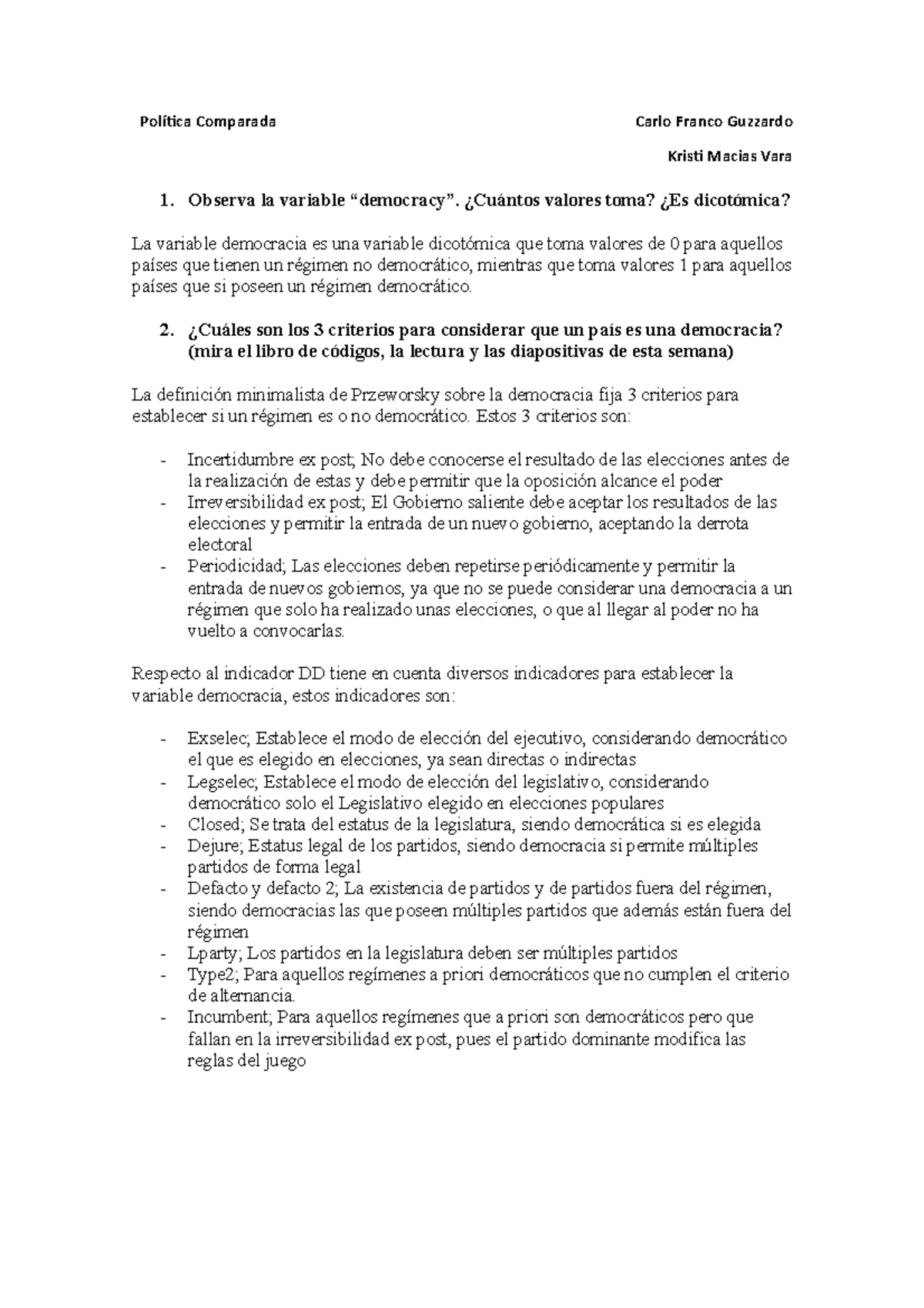 Práctica de Política Comparada 2 - Política Comparada Carlo Franco ...