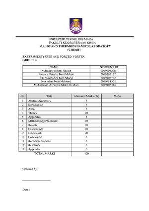 CHE504 - Shell and Tube Heat Exchanger Lab Manuscript - SHELL AND TUBE ...