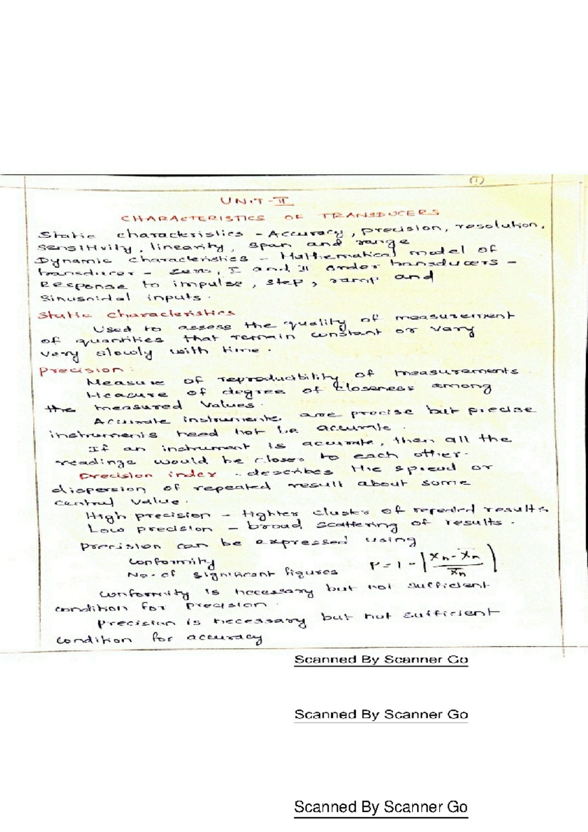 TE UNIT II Notes - Physics SL - Studocu