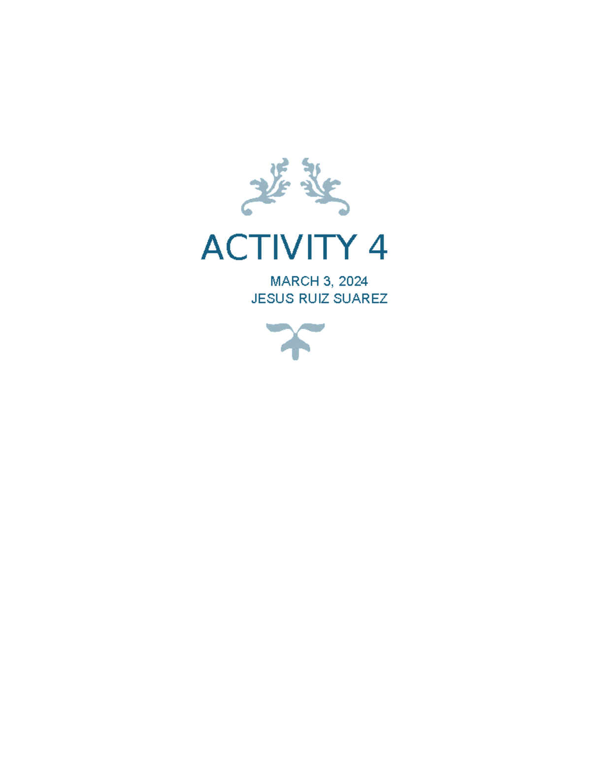 Activity 4 Assignment for CST-210 Lecture and Lab - ACTIVITY 4 MARCH 3 ...