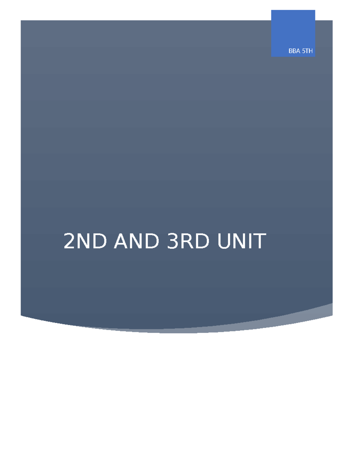 Unit-2 AND 3 - 2ND AND 3RD UNIT BBA 5TH Human Resource Planning (HRP ...