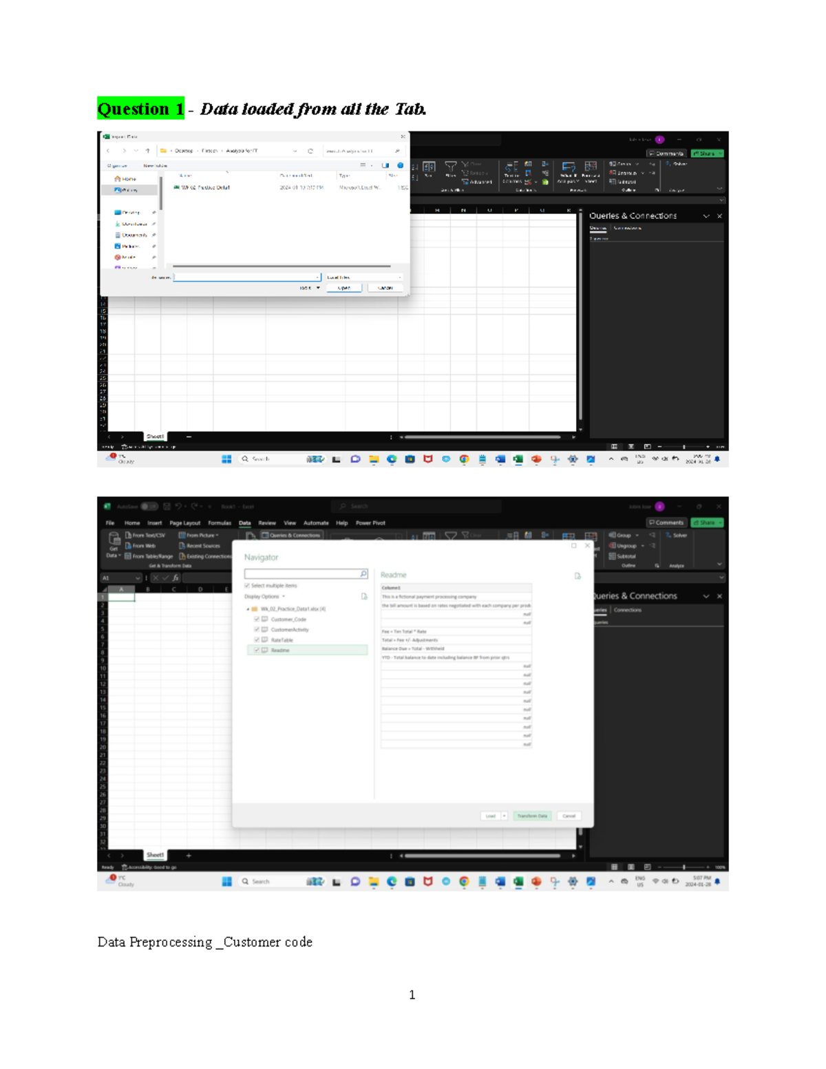 Analysis case study 1 - helpful - Question 1 - Data loaded from all the ...