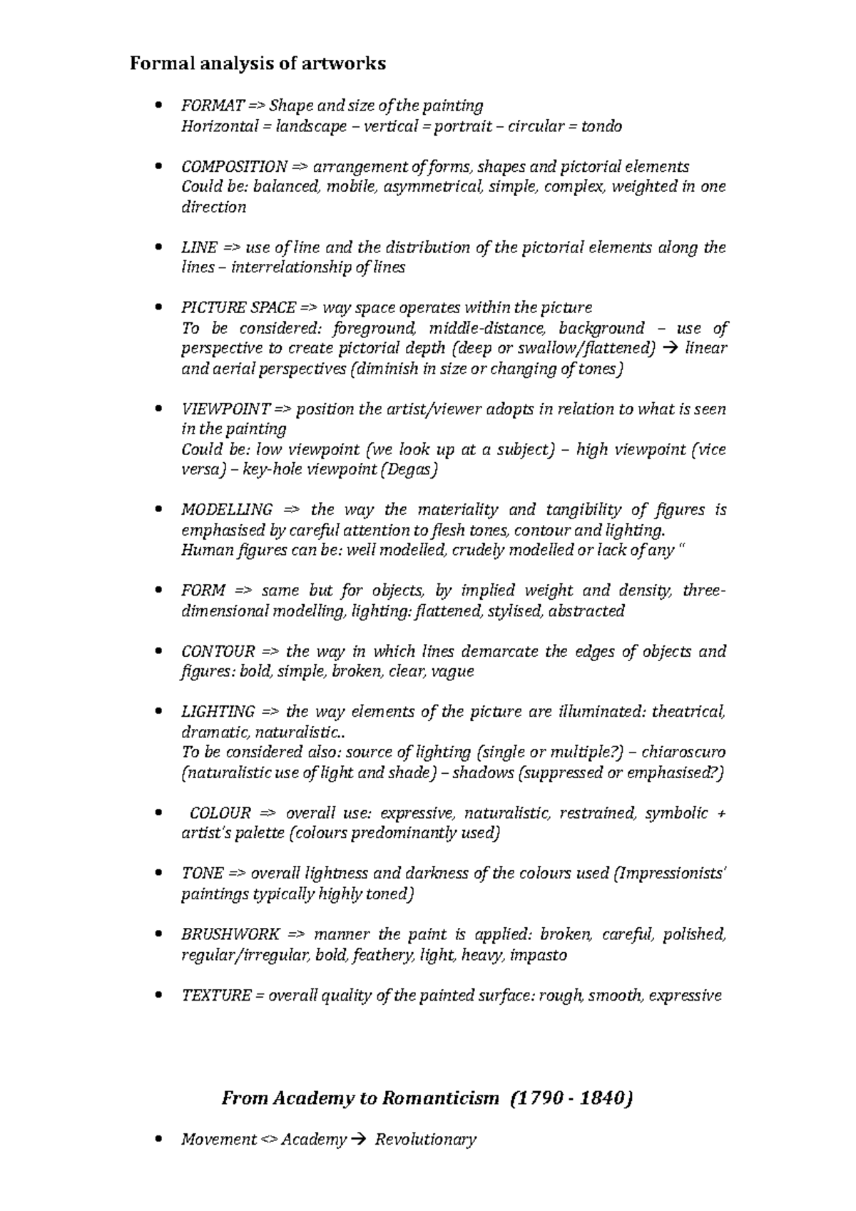 Hist of ARt revision - Summary Introduction to Modern Art: Its Meanings ...