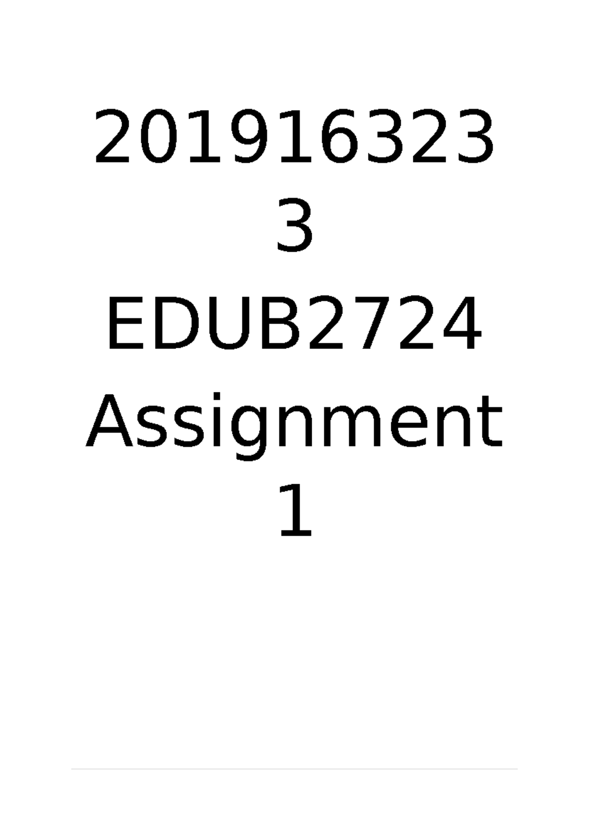 EDUB 2019 163233 copy - Individual assignment EDUB - Assignment - EDUB ...