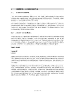 FAC1601 Assignment 4 Solutions Second Semester 2022 - FAC - ASSIGNMENT SECOND SEMESTER - BY ...
