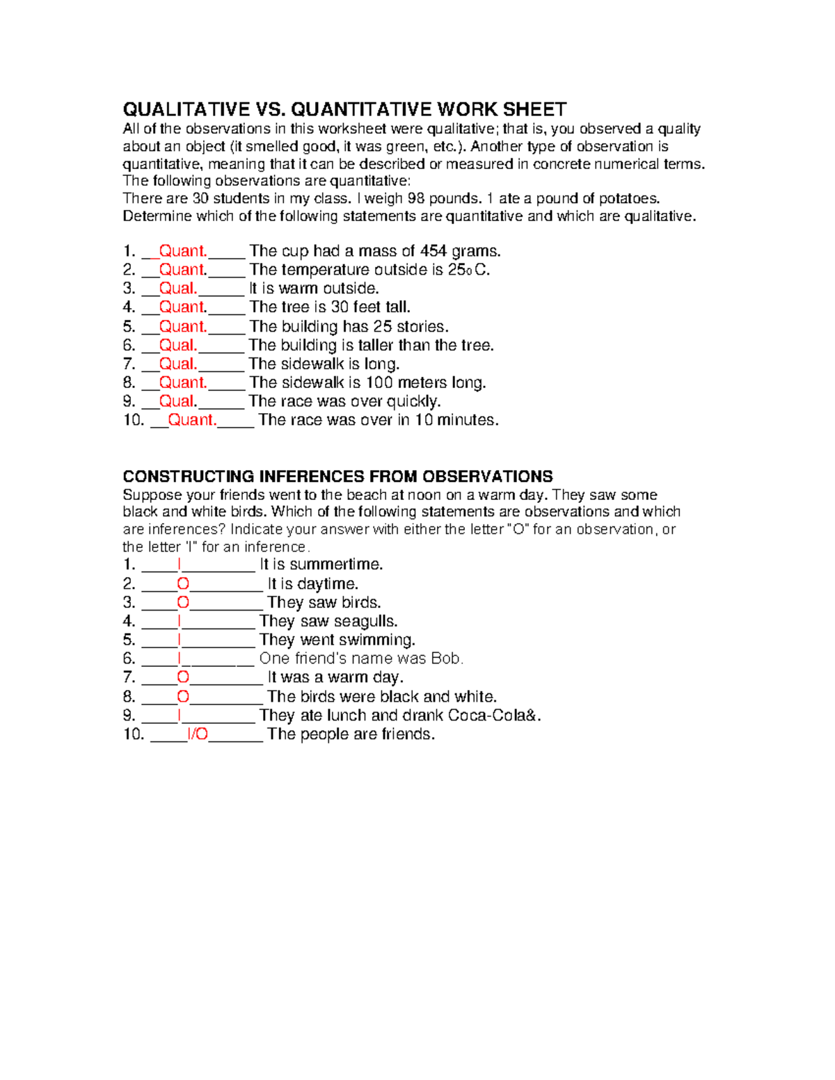 Review- Worksheet-1 - mag-aral ka - QUALITATIVE VS. QUANTITATIVE WORK ...