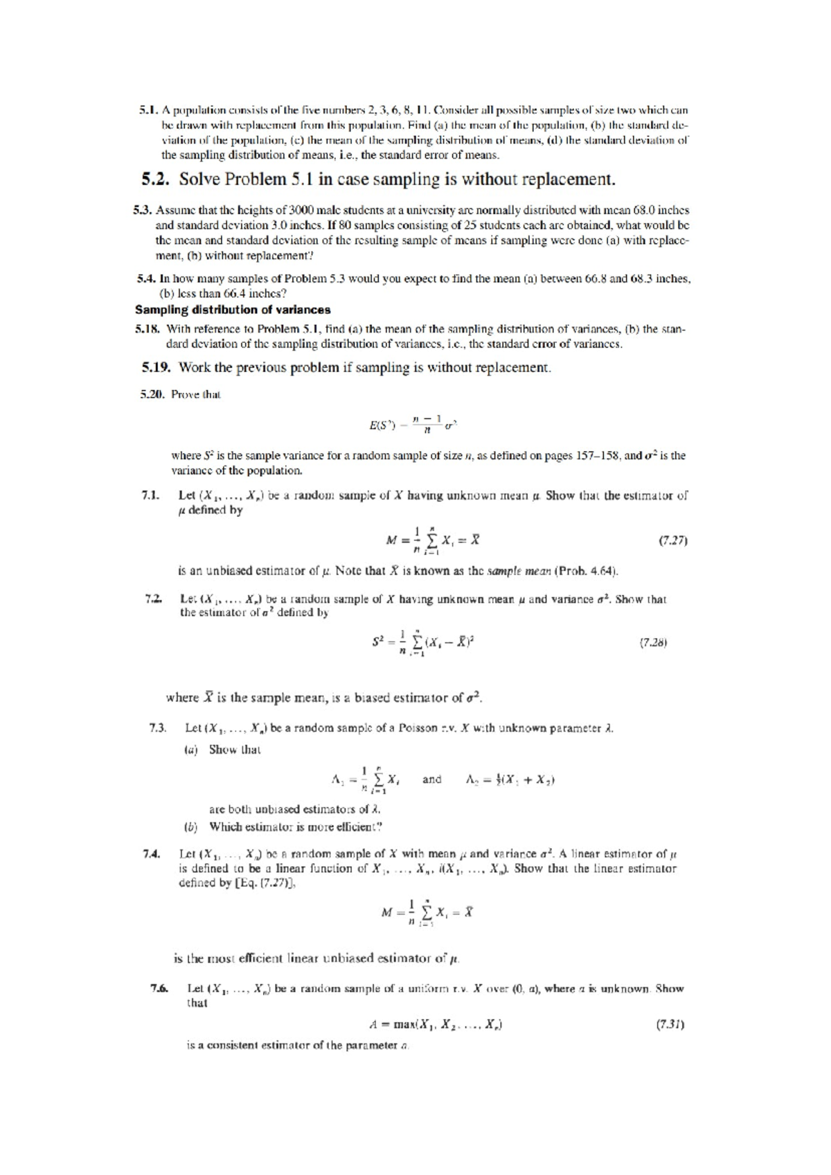 Assignment questions - Probability and Statistics - Studocu