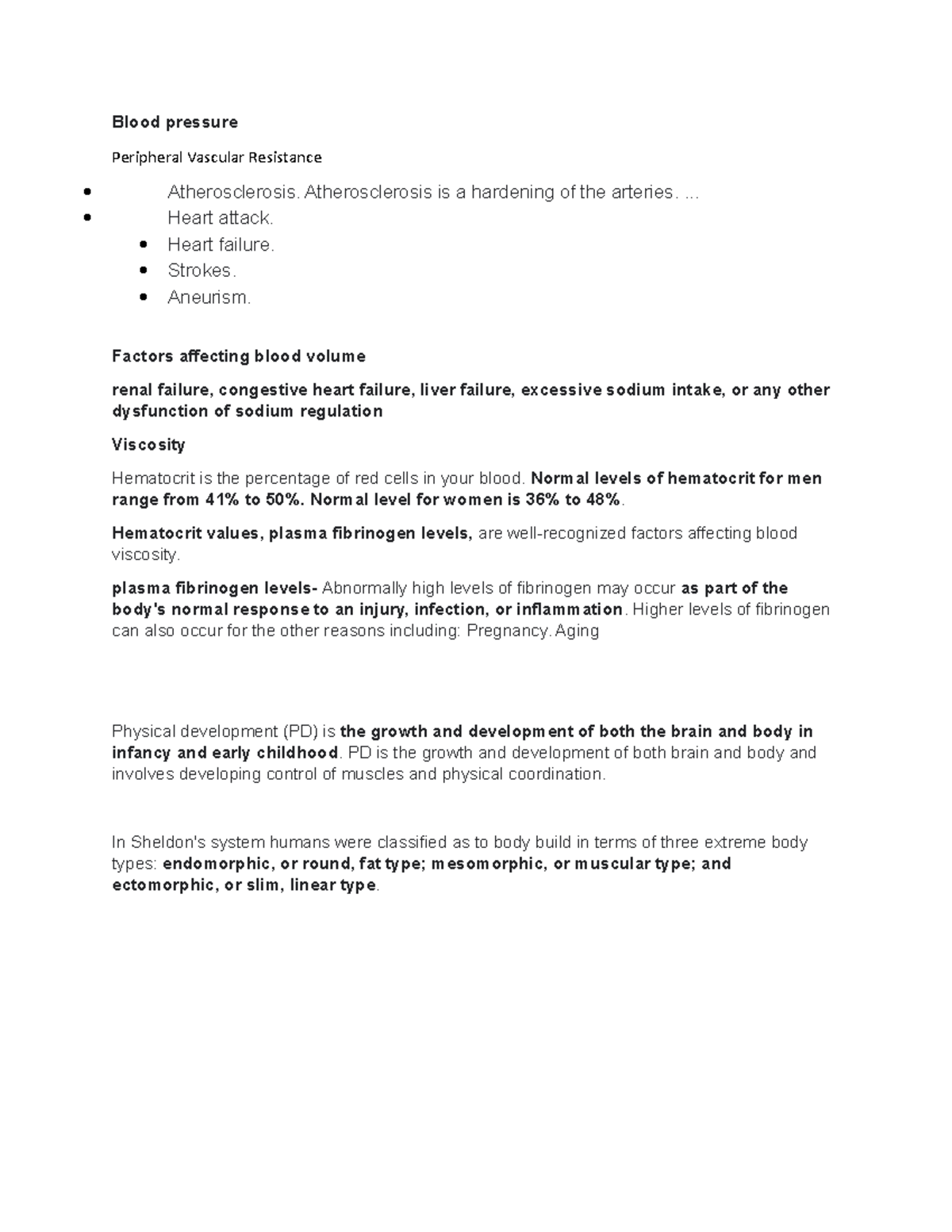 Report notes - hehe - Blood pressure Peripheral Vascular Resistance ...