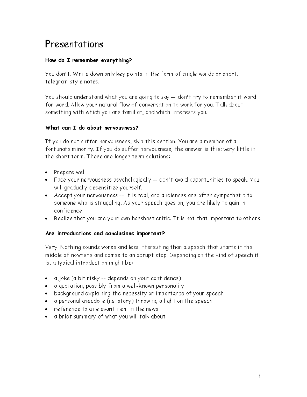 Oral Presentation tips and tricks - Presentations How do I remember ...