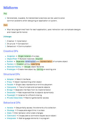 CST8288 - Algonquin College - OOP with Design Patterns - Studocu