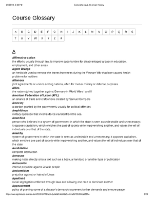Print - Definitions/Course Glossary - Course Glossary Abolish to formally put an end to Abstract ...