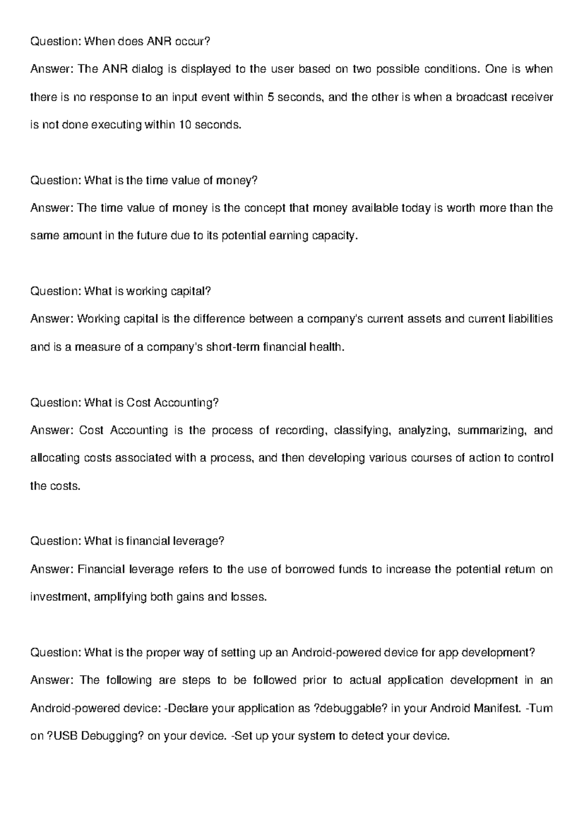 Highth unmindfully free-willed - Question: When does ANR occur? Answer ...