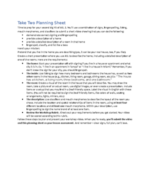 6.03 planning sheet - flvs american sign language 6.03 - Take Six ...