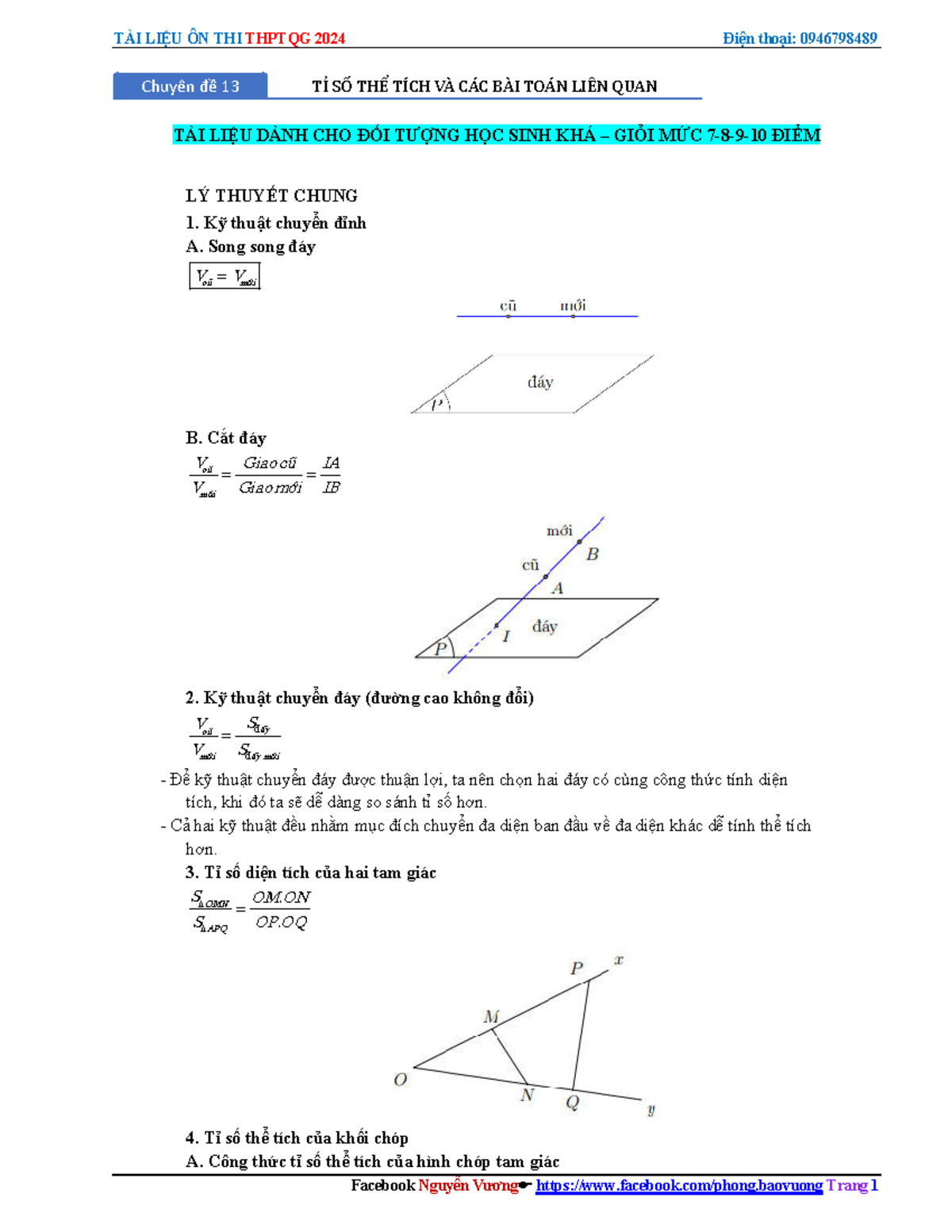 Tỷ số thể tích 78910 - Kkkkkkkkkkkkkkkk - TÀI LIỆU ÔN THI THPTQG 2024 ...