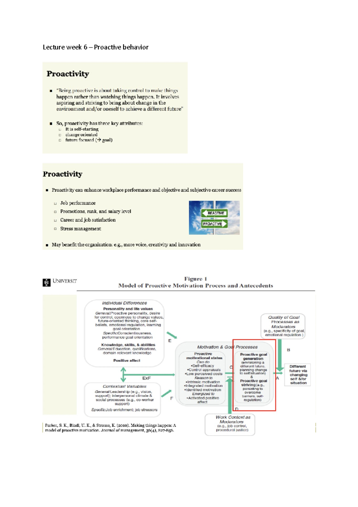 Lecture week 6 - Leadership and Management - Studeersnel