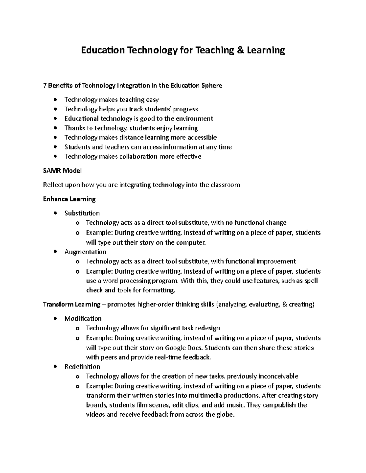 Educational Technology Notes - Education Technology for Teaching ...