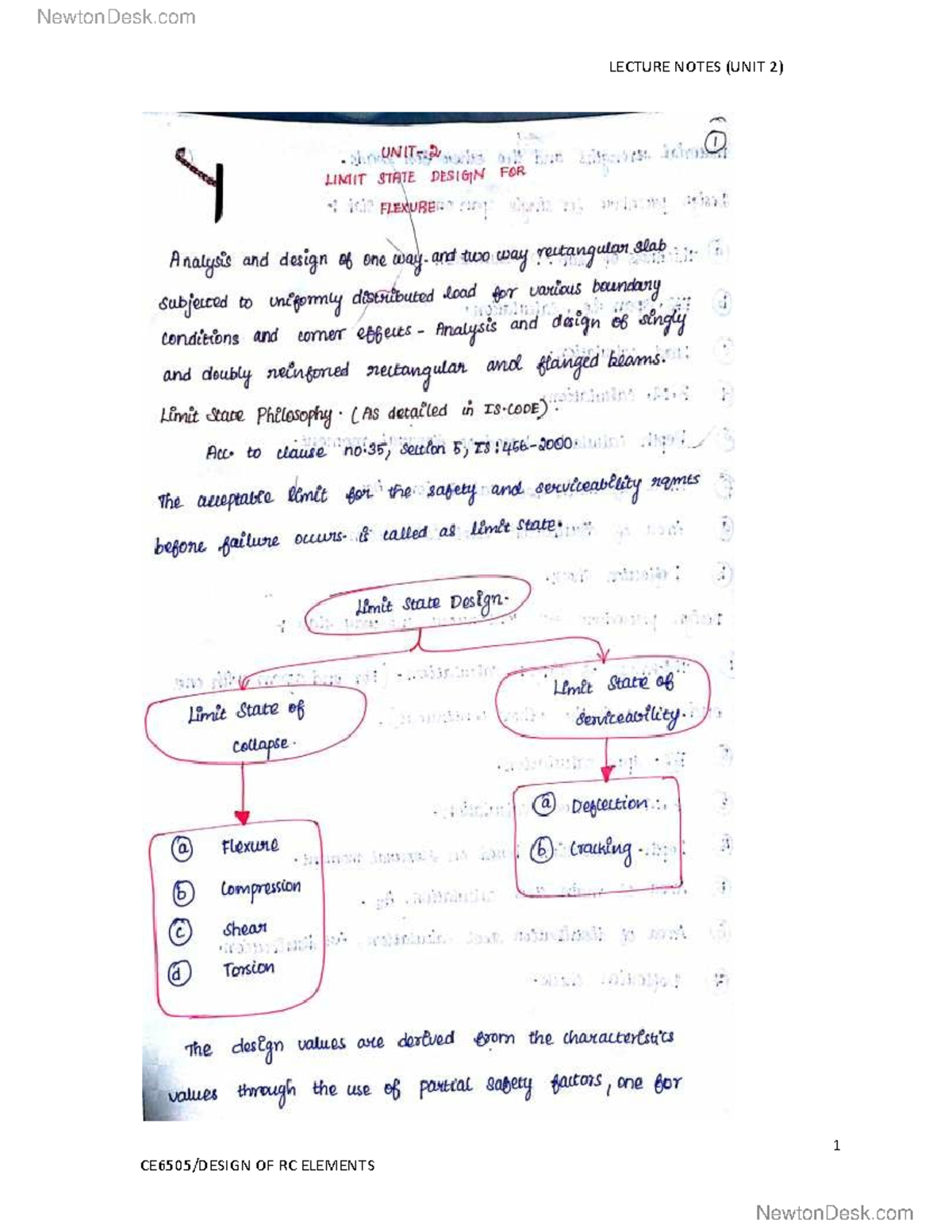 Design of RC Elements (U 2)Engineering is the application of science ...