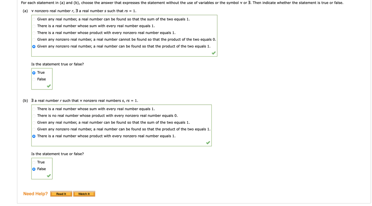lesson 3.3 answers - For each statement in (a) and (b), choose the ...