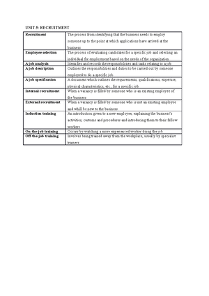 UNIT 3 - 2 units - UNIT 3: COMPANY STRUCTURE Orgaizational structure ...