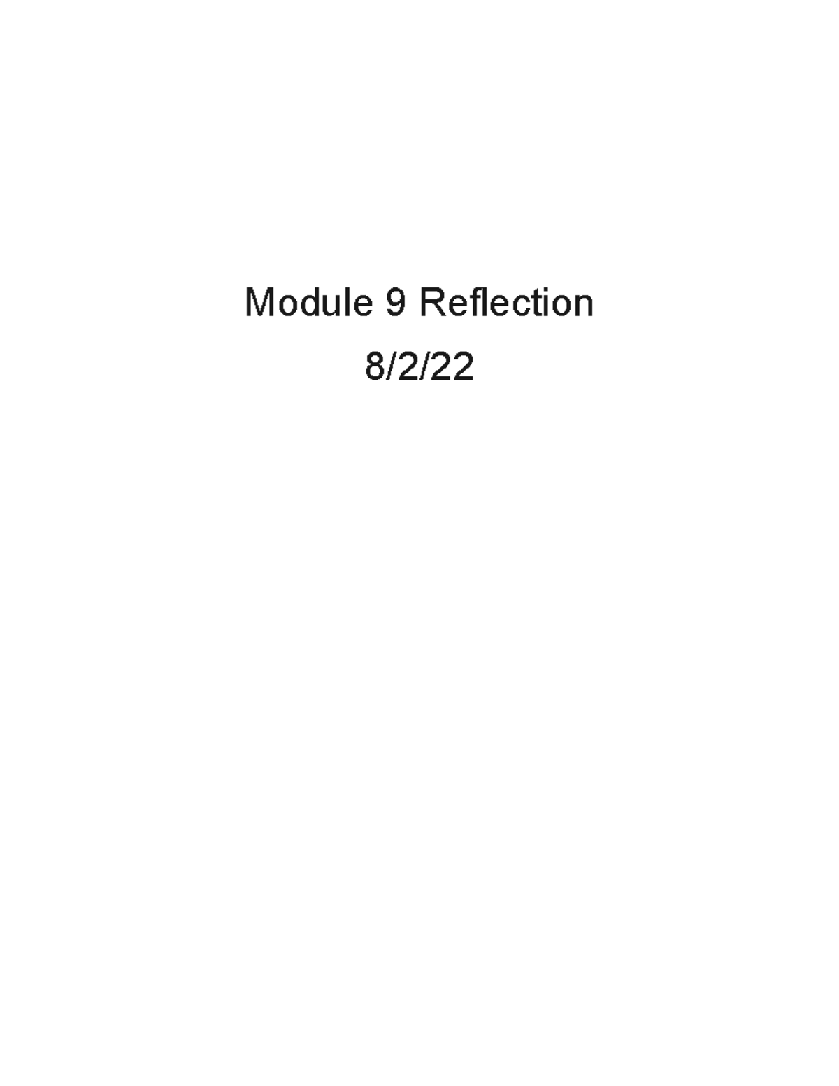 Module 9 reflection ethics - Module 9 Reflection 8/2/ What industry do ...