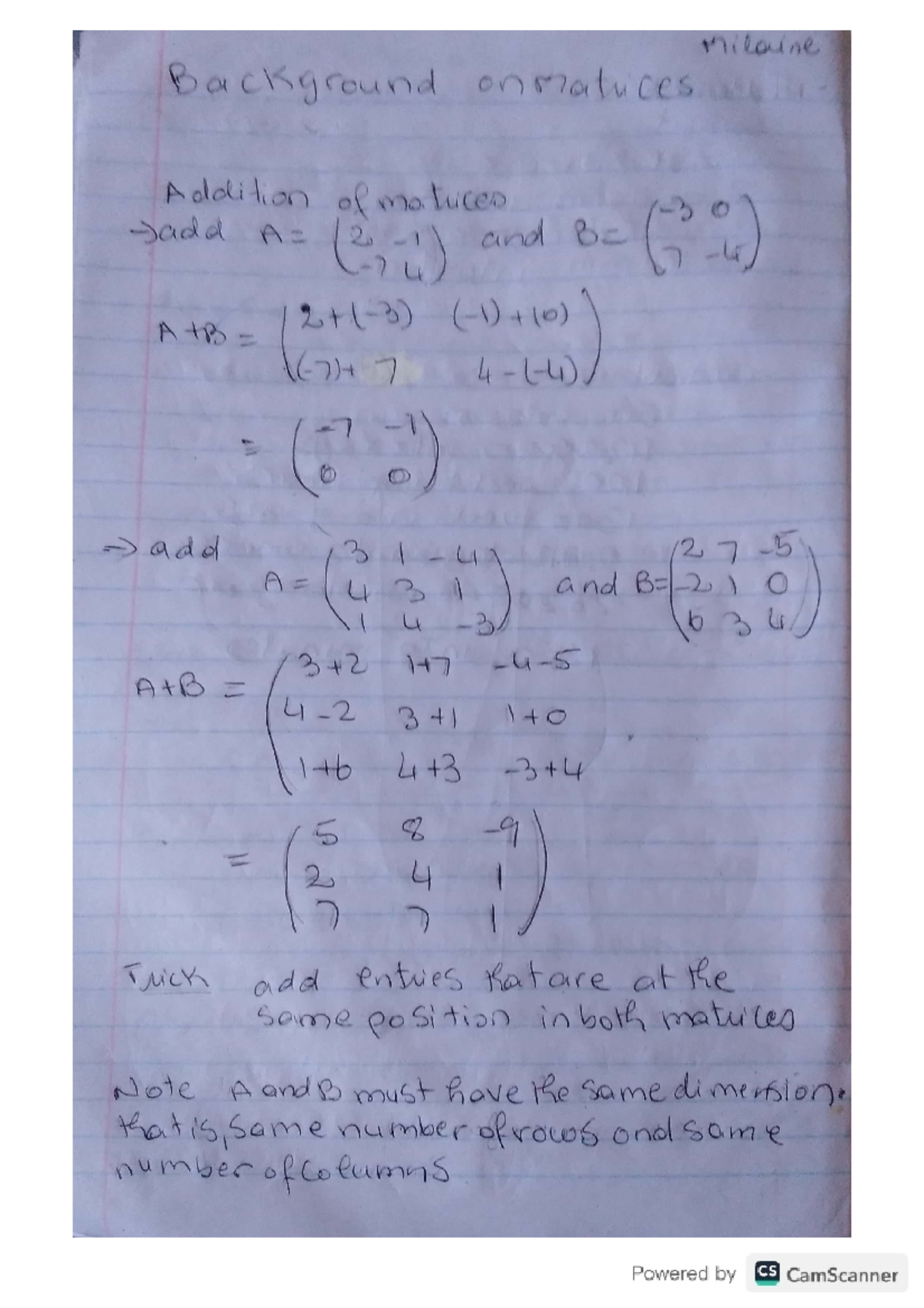 Chapter 7 matrices MAT150SX - ACH400S - AnyScanner AnyScanner ...