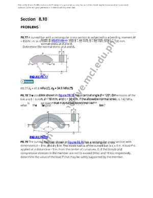 ME101-1P Shear Stress In Beams Problems part 2 - Material Science and Engineering for Mechanical ...