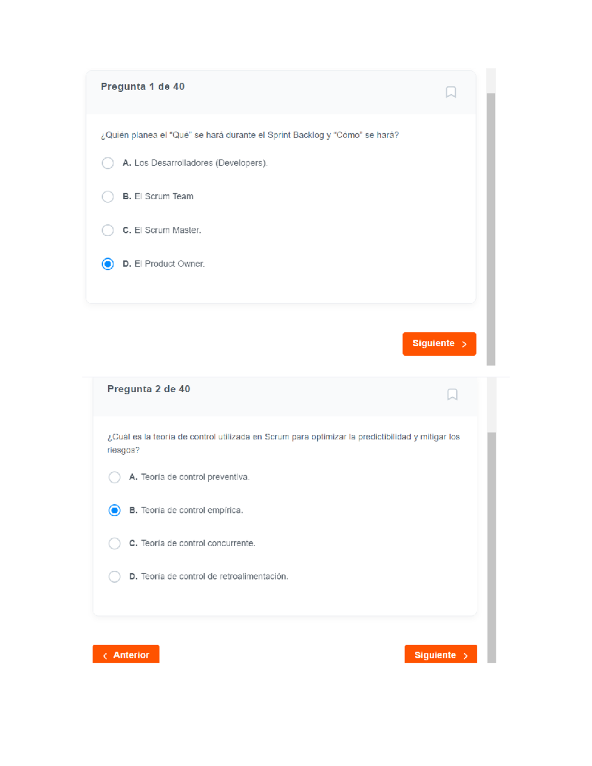 Scrum exam - Materia y Energia - Studocu