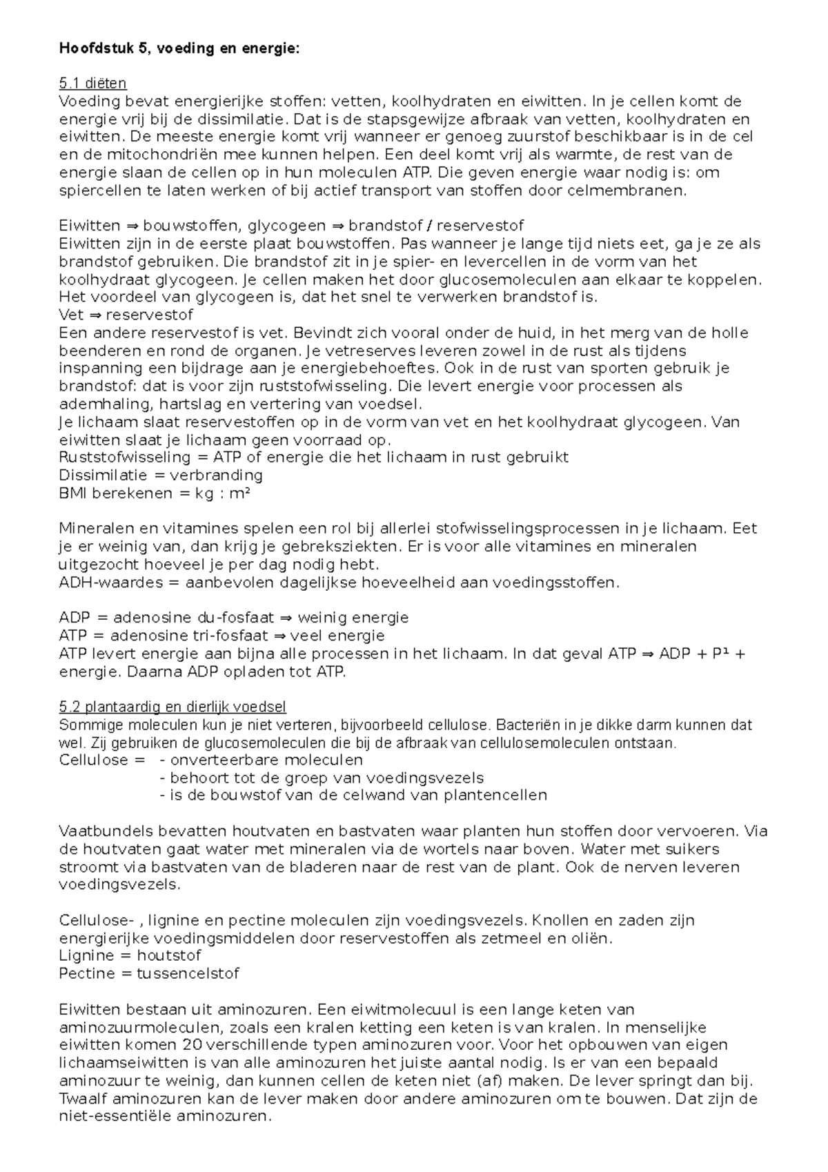 Biologie examenstof - Deze samenvatting bevat alle leerstof die je moet weten voor je eindexamen ...