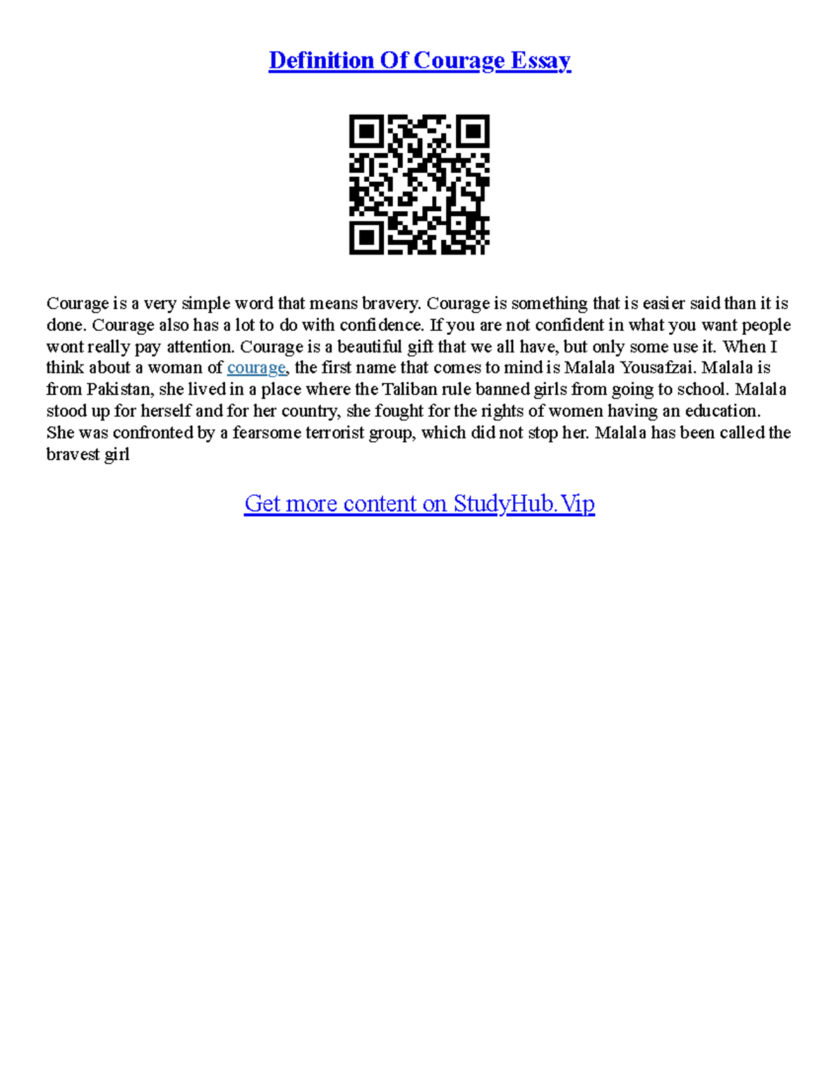 Definition Of Courage Essay - Definition Of Courage Essay Courage is a ...