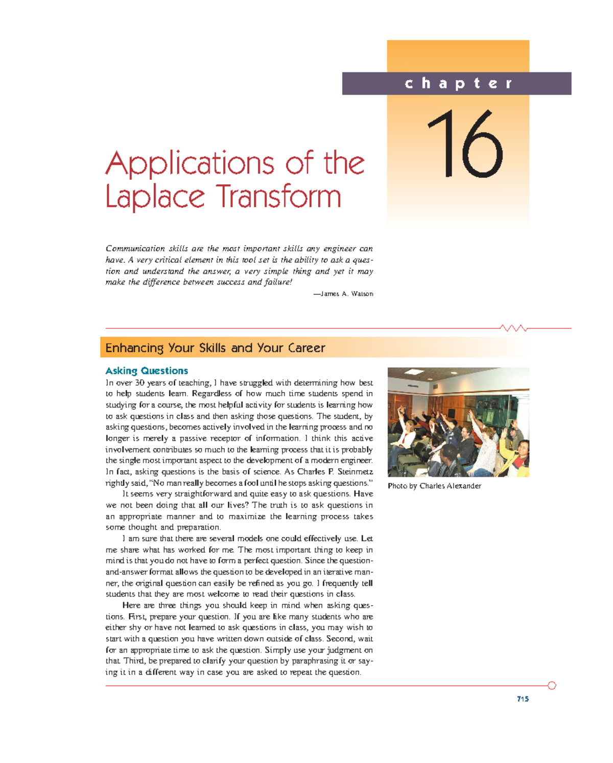 Laplace circuit analysis - Photo by Charles Alexander Applications of ...