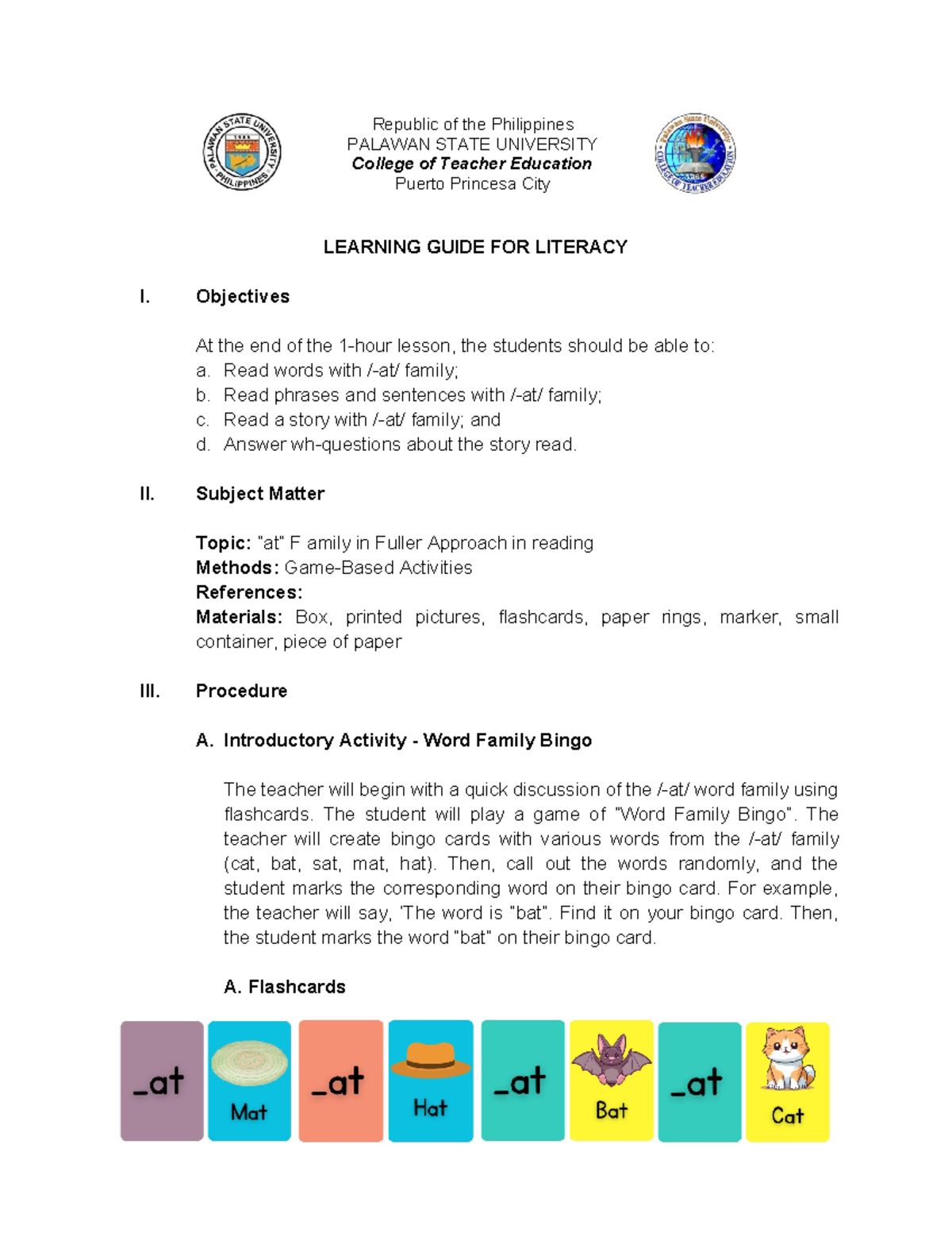 LG-LTS- First- Session- Literacy - LEARNING GUIDE FOR LITERACY I ...