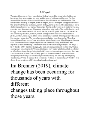 7-1 Project - n/a - 7-1 Project 1. Throughout this course, I have ...