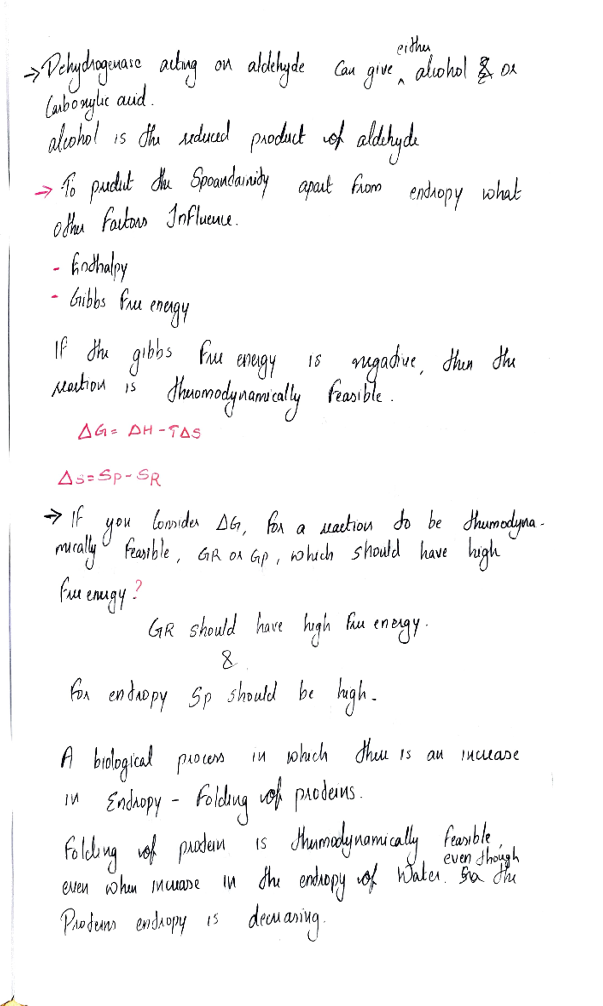 Notes on Bioenergetics - Principles of Biochemistry - Studocu