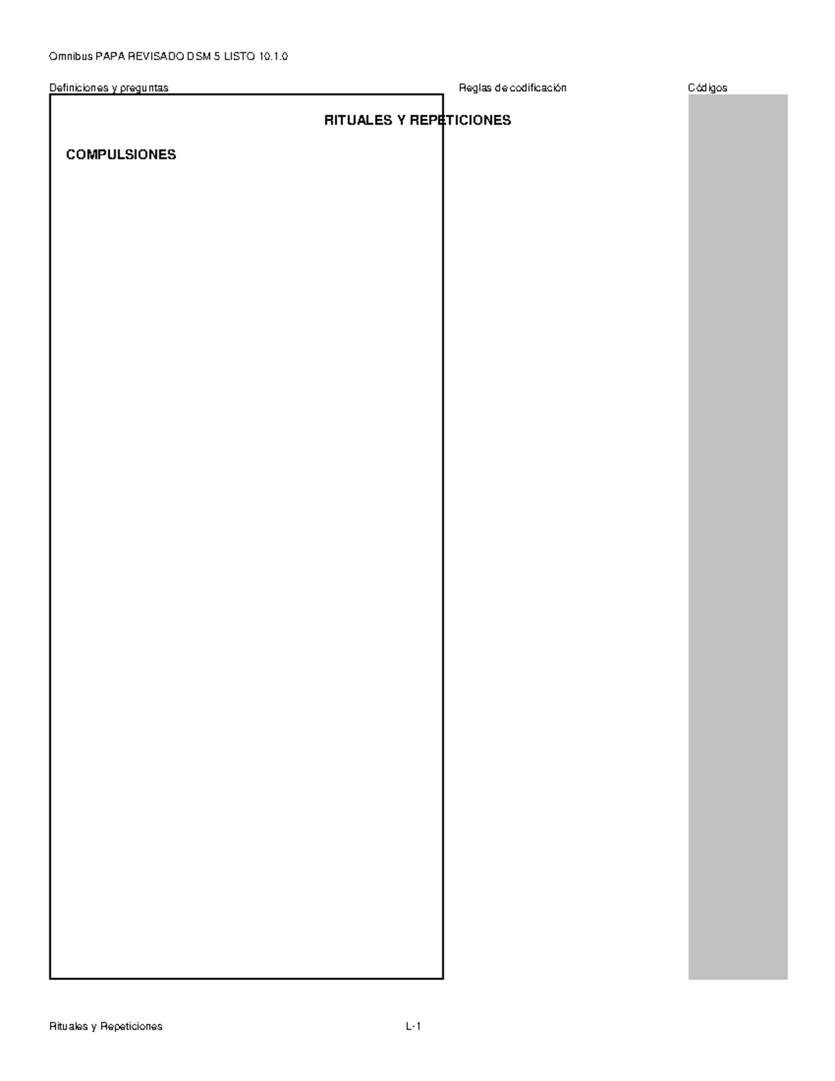 12. Rituals and Repetitions - Omnibus PAPA REVISADO DSM 5 LISTO 10 ...