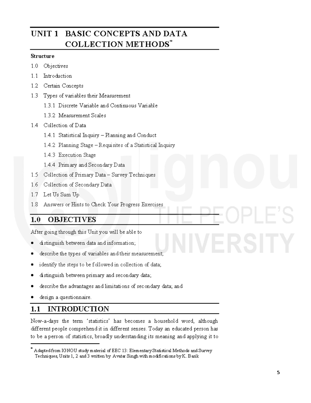 Unit-1 - Macroeconomics notes - UNIT 1 BASIC CONCEPTS AND DATA ...