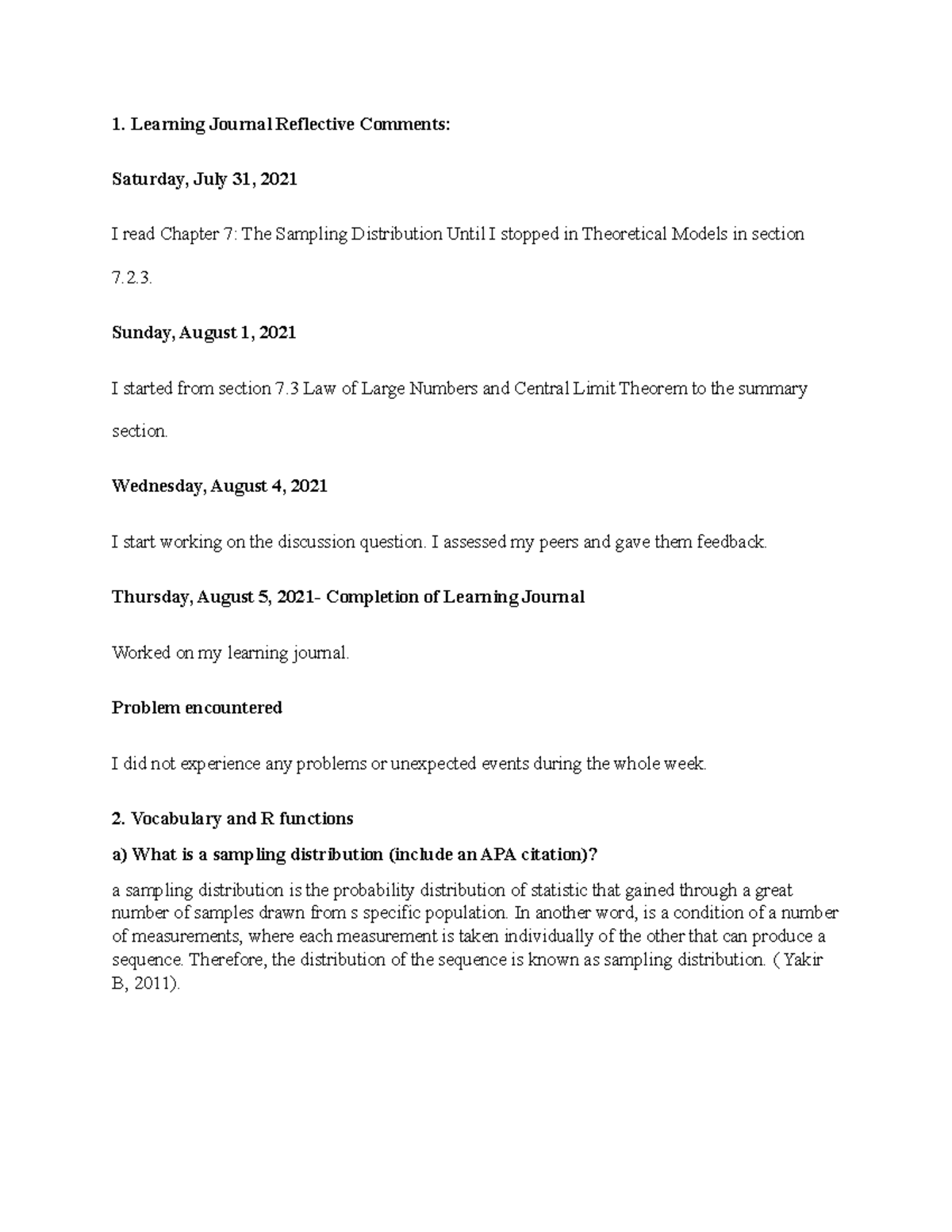 Learning journal unit7. Math1280 - 1. Learning Journal Reflective ...