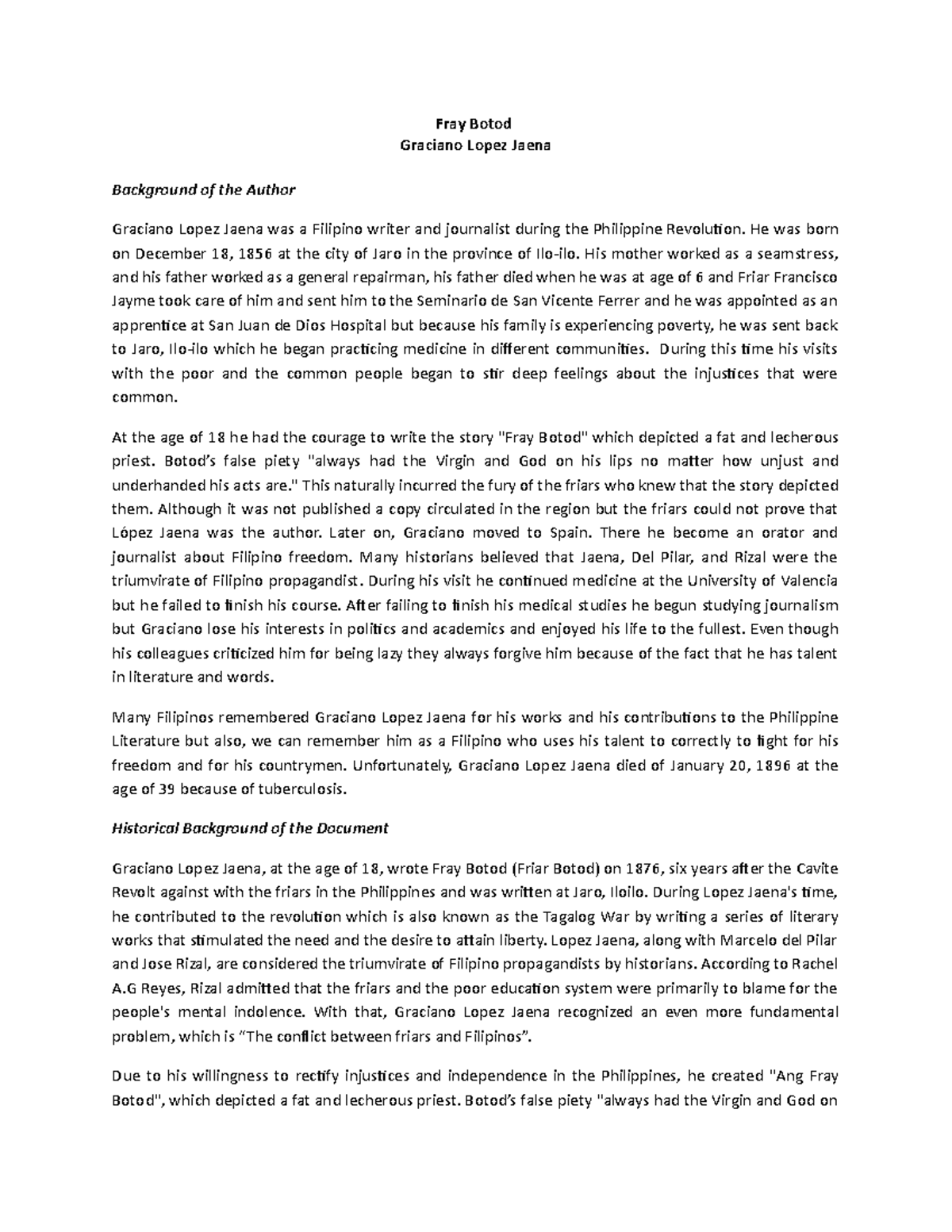 Fray-Botod- Complete - Script or notes about fray botod - Fray Botod ...