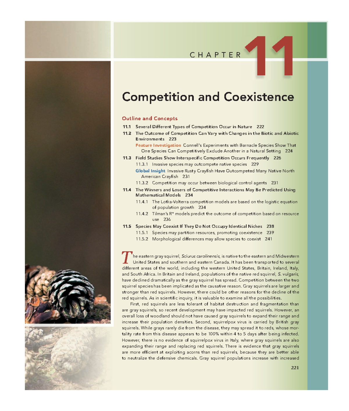 BIOL335 Chapter 11 pdf - Competition and Coexistence Outline and ...