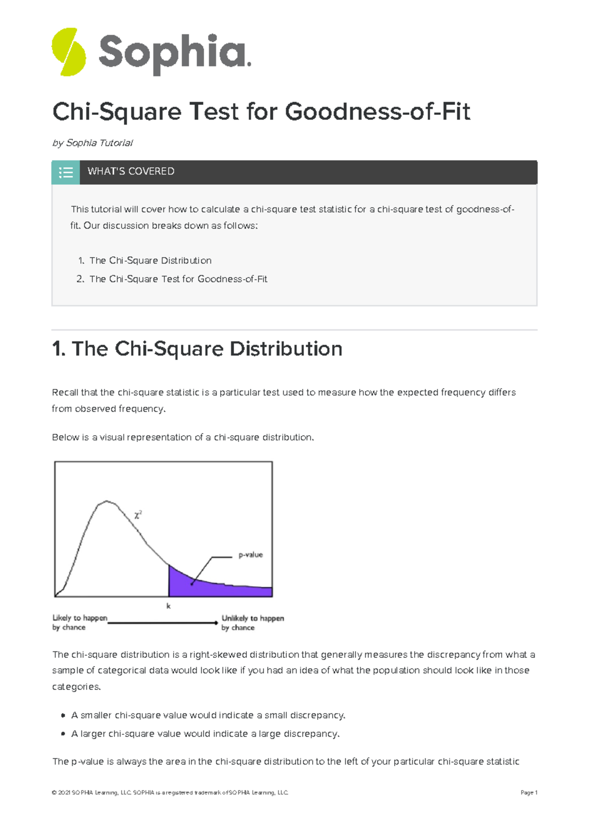 Square test paper - notes - Chi-Square Test for Goodness-of-Fit by ...