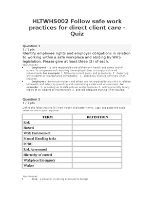 [Solved] Provide three examples of how a worker could overstep work ...