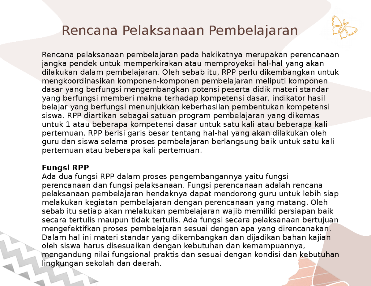 Rencana Pelaksanaan Pembelajaran - Rencana Pelaksanaan Pembelajaran ...