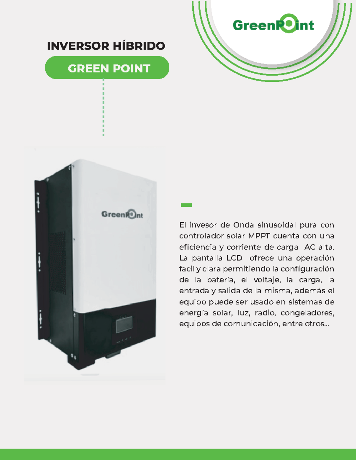 Ficha-tecnica-3004211 - GREEN POINT El invesor de Onda sinusoidal pura ...