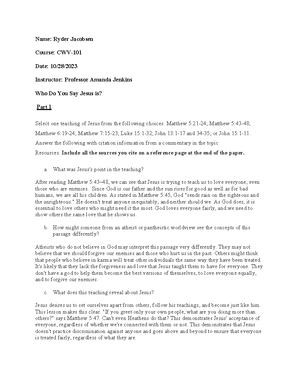Logical Arguments Worksheet - Logical Arguments Matrix Name : Ryder Jacobsen Part 1 ...