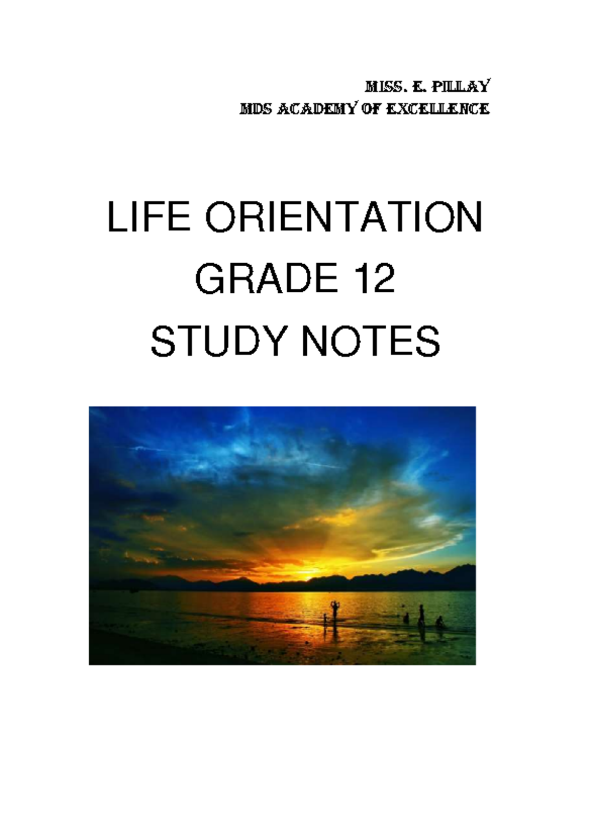 LIFE Orientation Grade 12 Guide FOR Learners IN Preparation - MDS ...