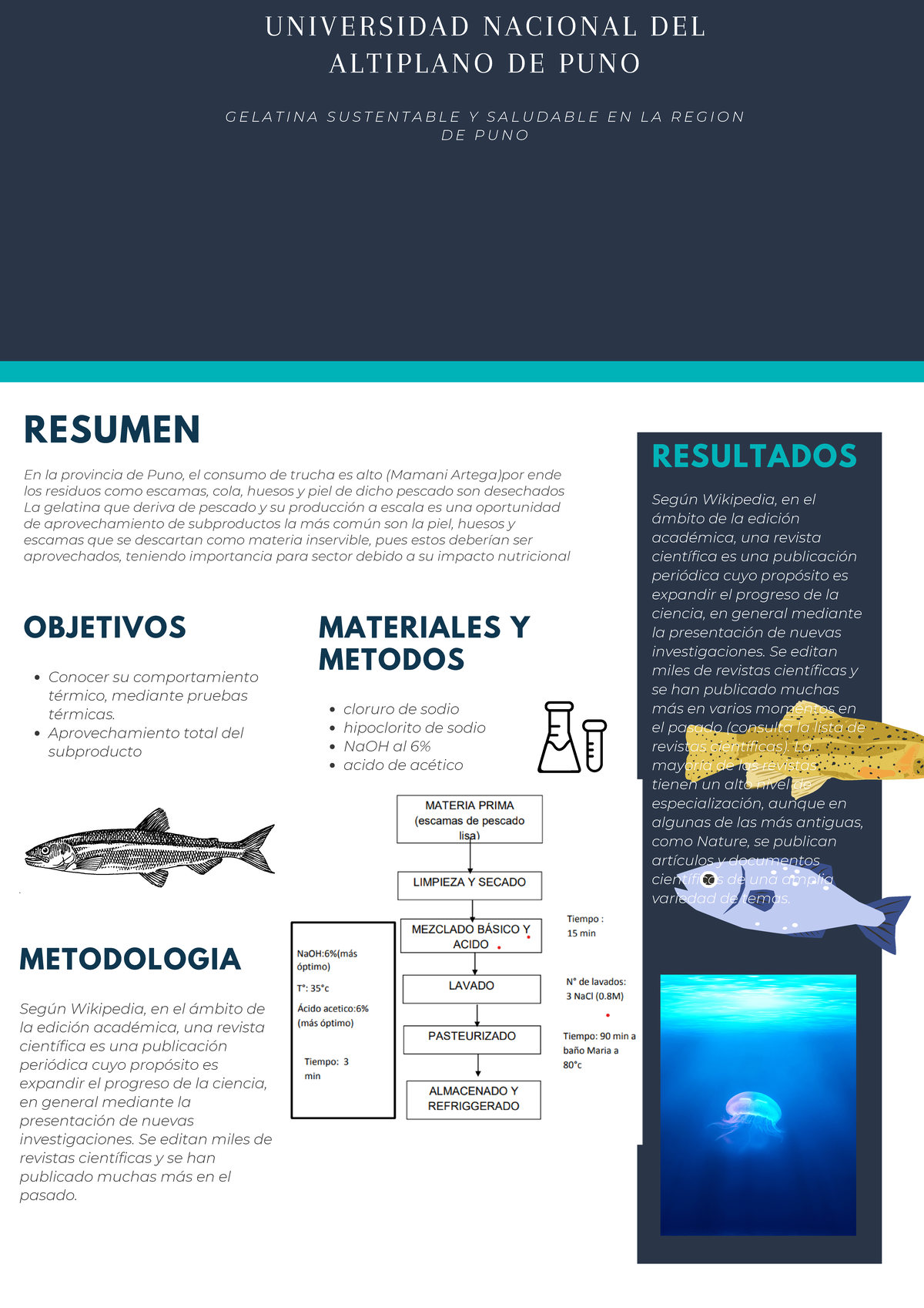 Azul Moderno Científico Póster - U N I V E R S I D A D N A C I O N A L D E L A L T I P L A N O D ...