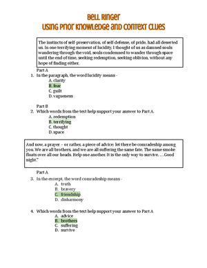 SCR - Practice - The Veldt - SCR - “The Veldt” Name