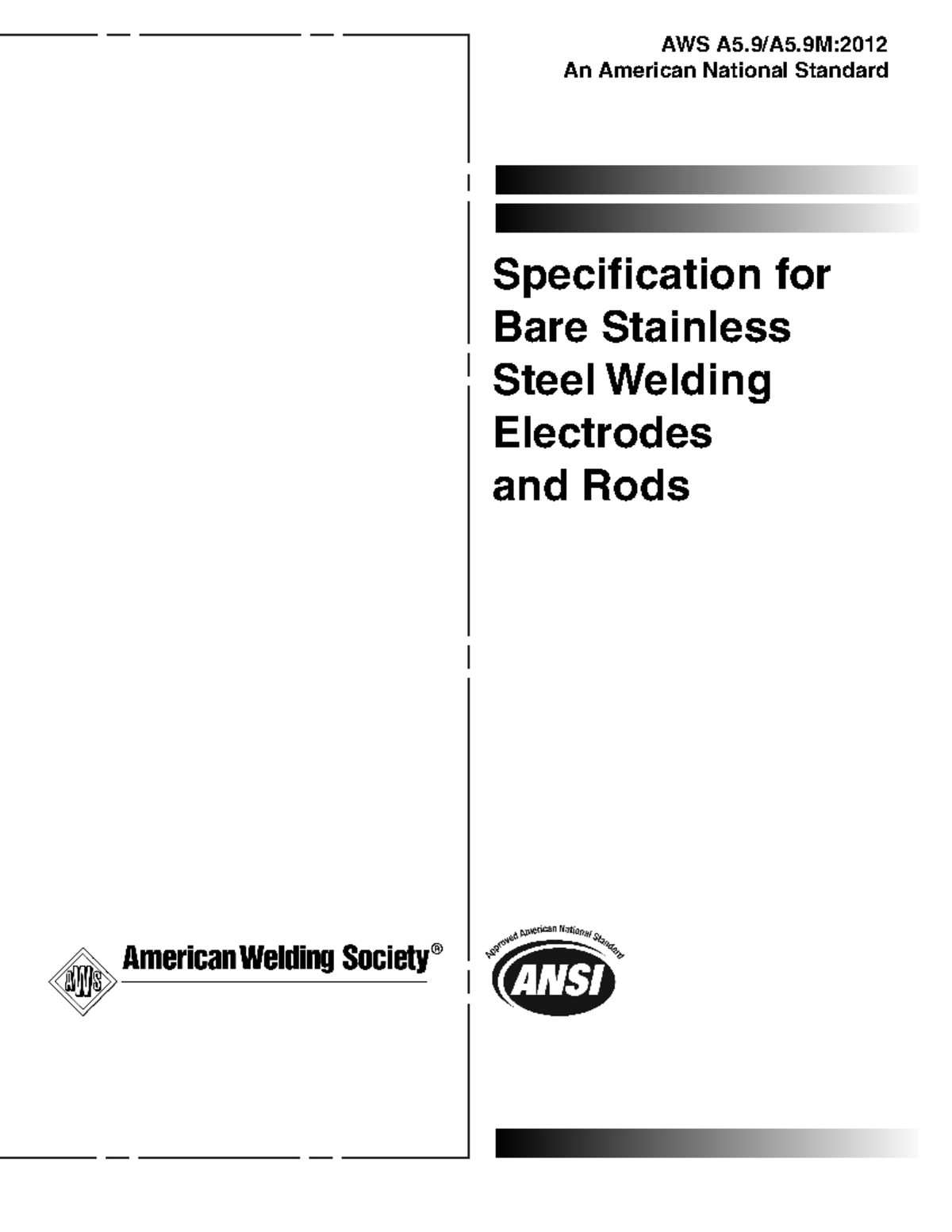 A5 - norma a5 - Specification for Bare Stainless Steel Welding ...