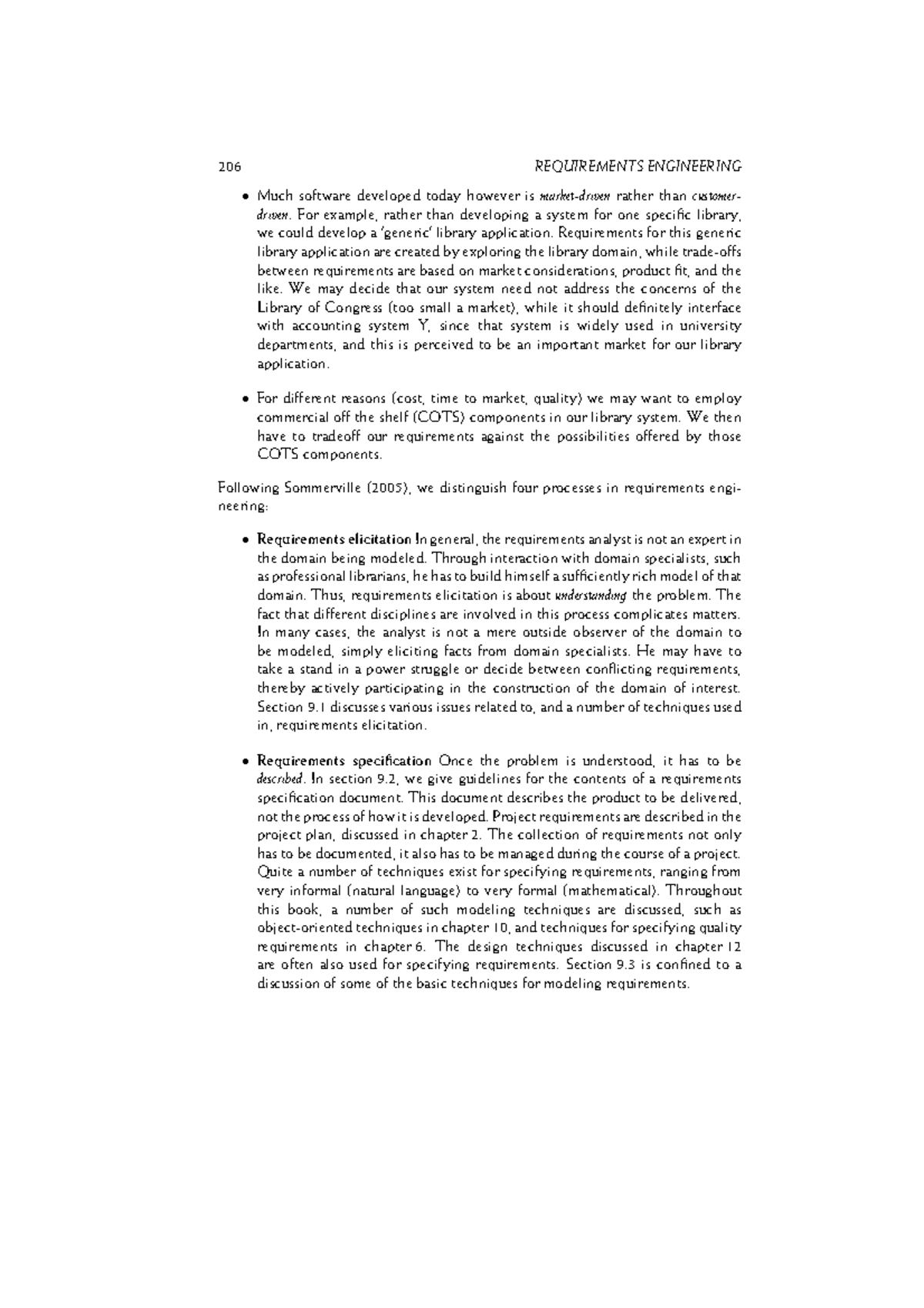 Software Engineering Lecture Notes (52) - 206 REQUIREMENTS ENGINEERING ...