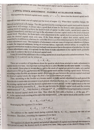 Accelerator theory of investment - PCcelonotos toeouy Df TNeStroerE ...