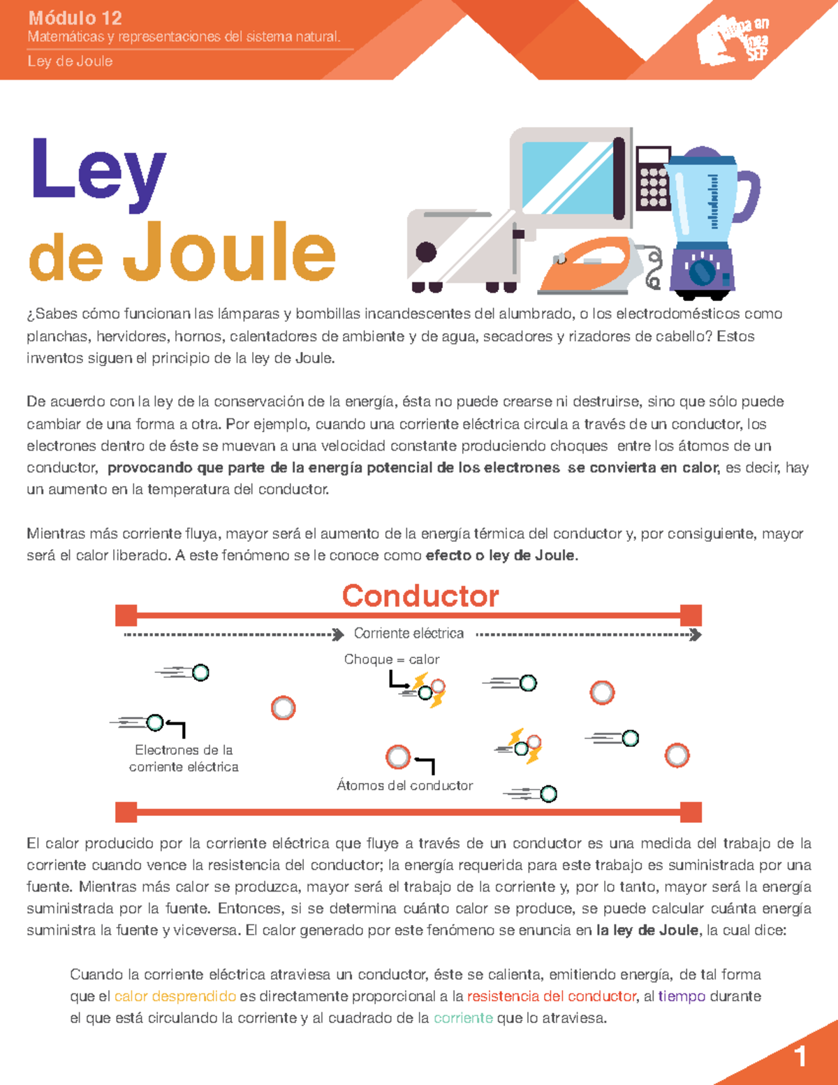 M12 S1 ley de joule PDF - 1 ####### Módulo 12 Matemáticas y representaciones del sistema natural ...